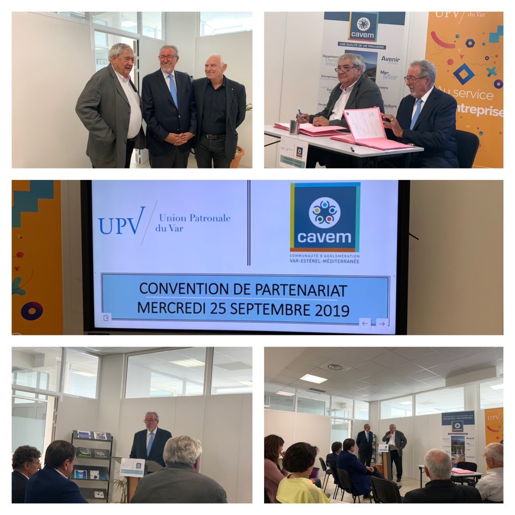 Signature de la convention de partenariat UPV/CAVEM | Var Entreprises